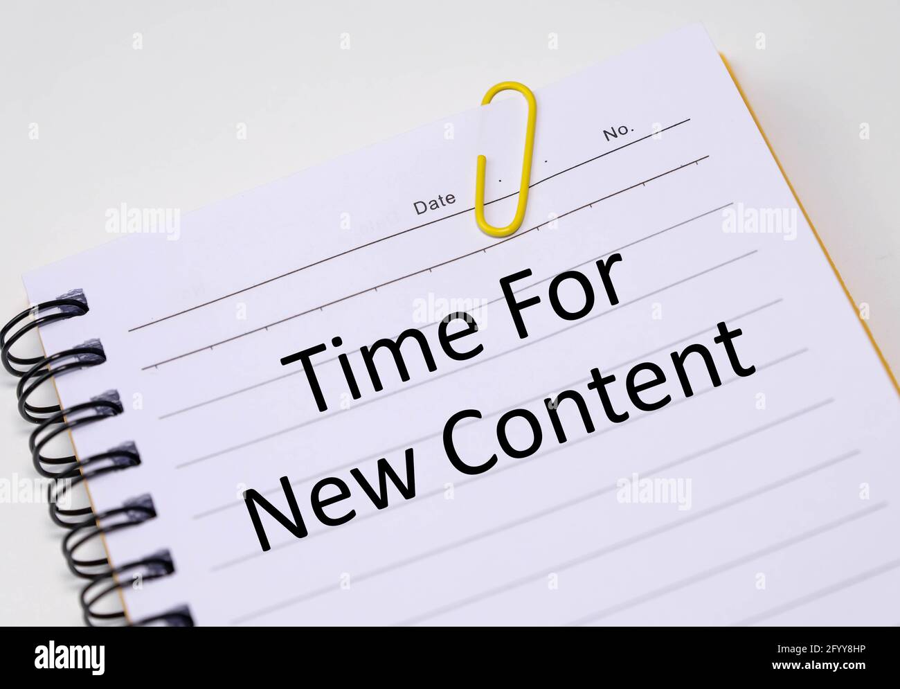 Time new content written hi-res stock photography and images - Alamy