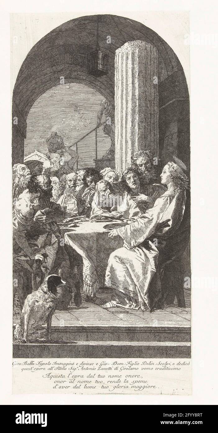 Last supper breaking bread hi-res stock photography and images - Alamy