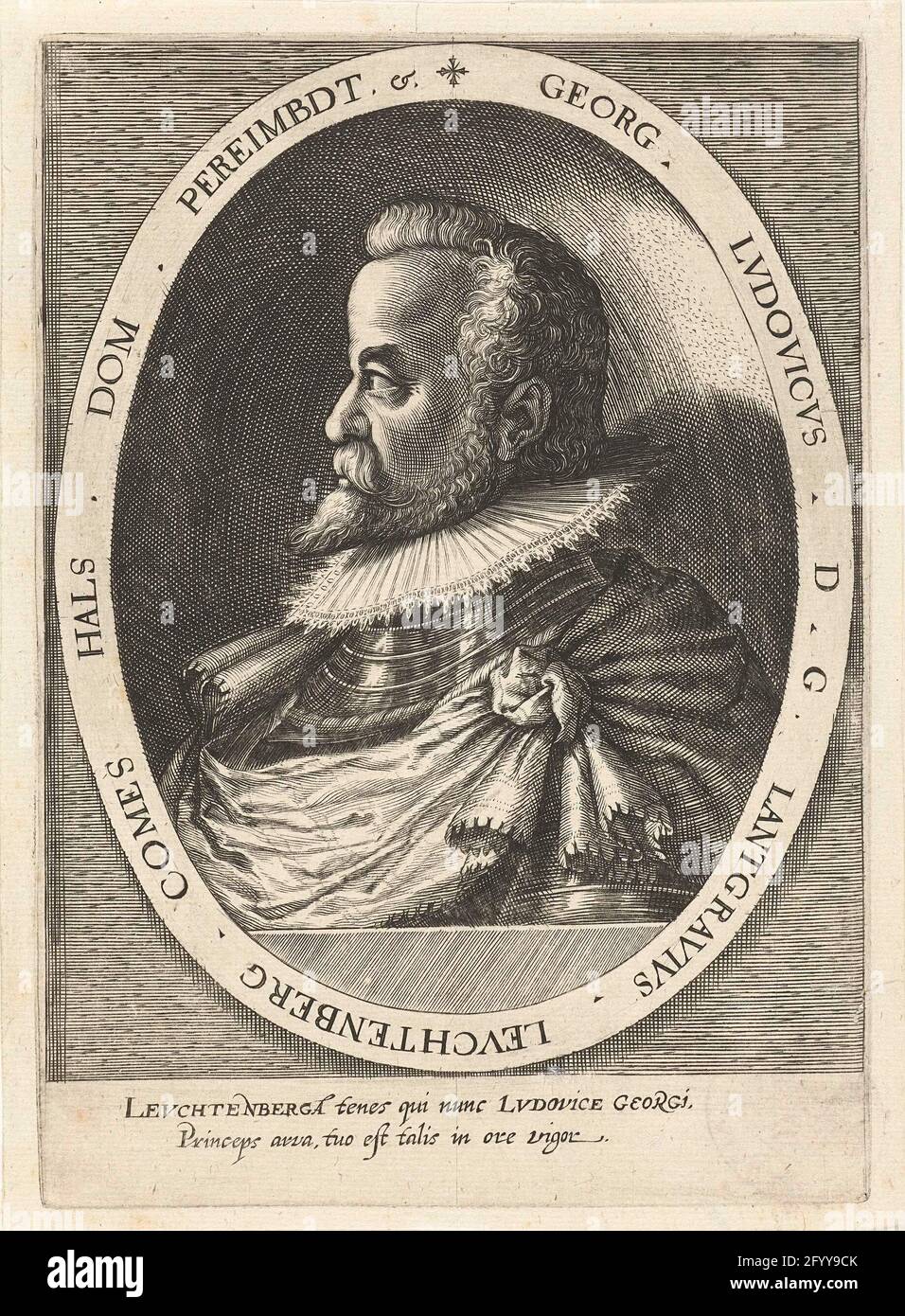 Portrait of Georg Ludwig Count of Leuchtenberg; Atrium Heroicum Stock ...