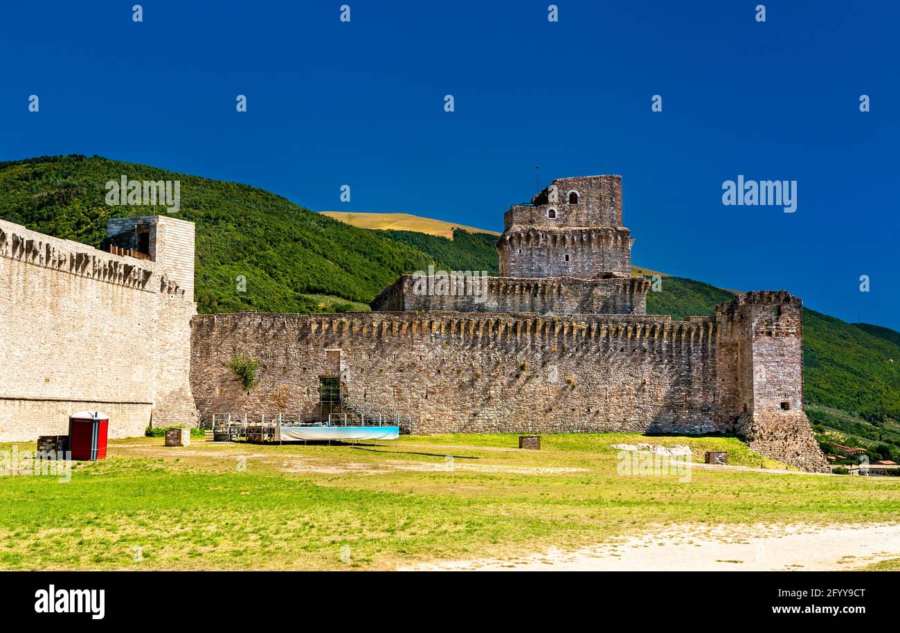 Rocca Maggiore Fortress in Assisi, Italy Stock Photo - Alamy