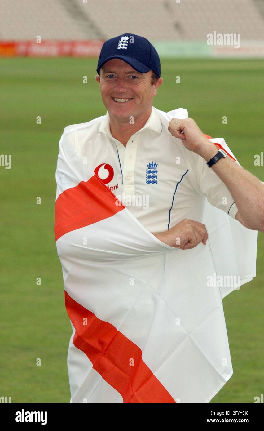 shaun udal celebrates his call up for england at the rose bowl. pic ...