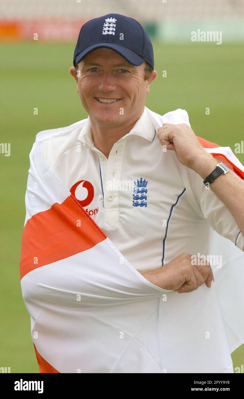 shaun udal celebrates his call up for england at the rose bowl. pic ...