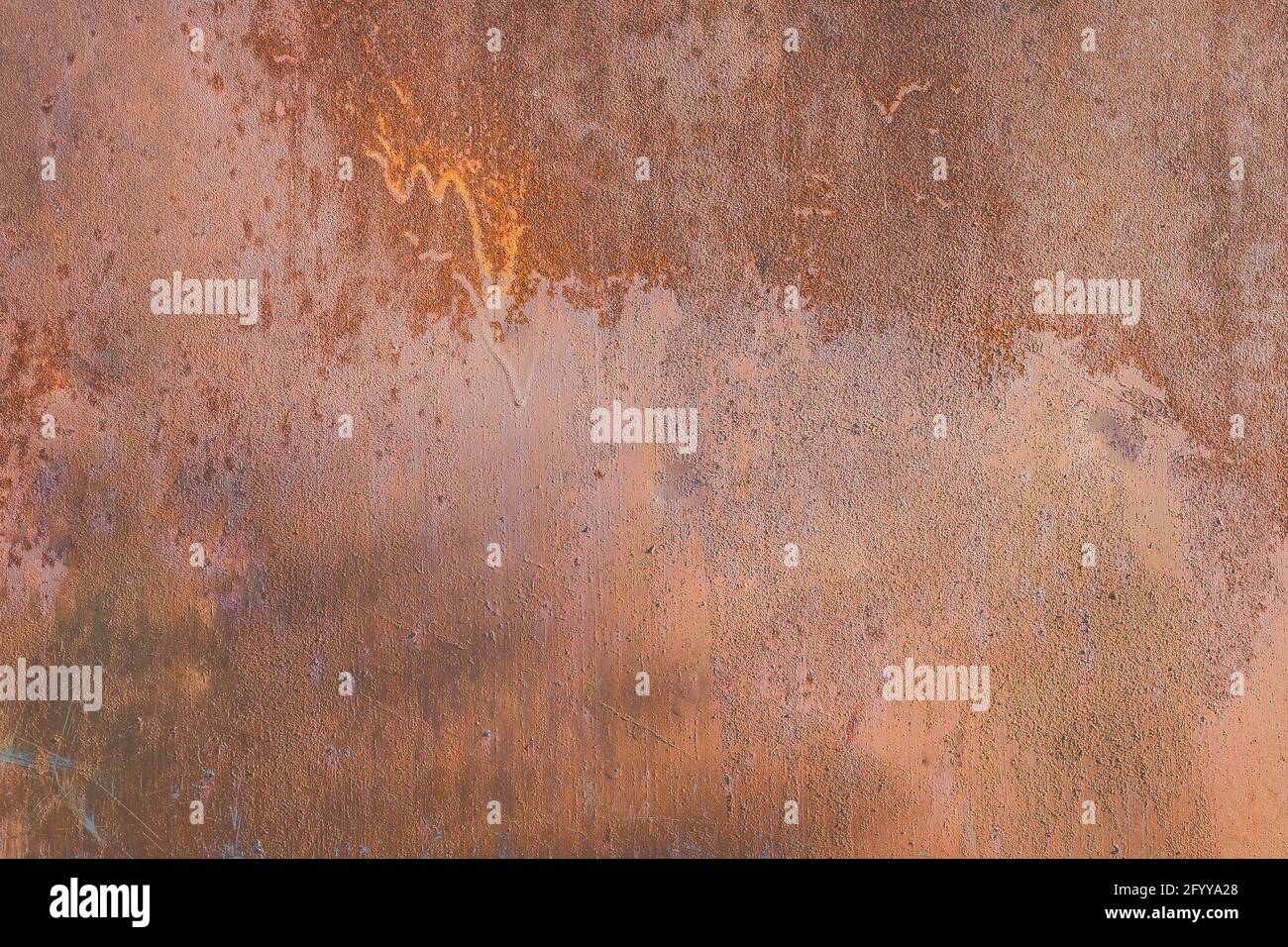The old dirty brown iron texture became a rough background Stock Photo ...