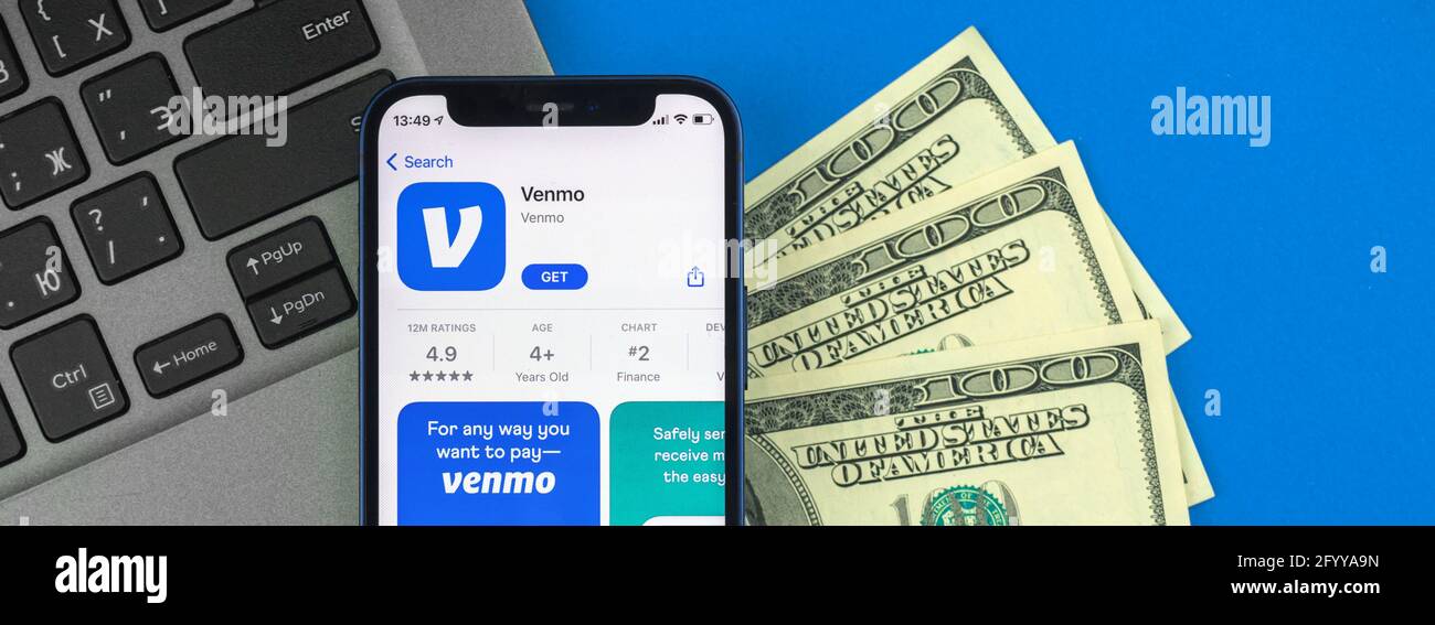 Venmo app logo hi-res stock photography and images - Alamy