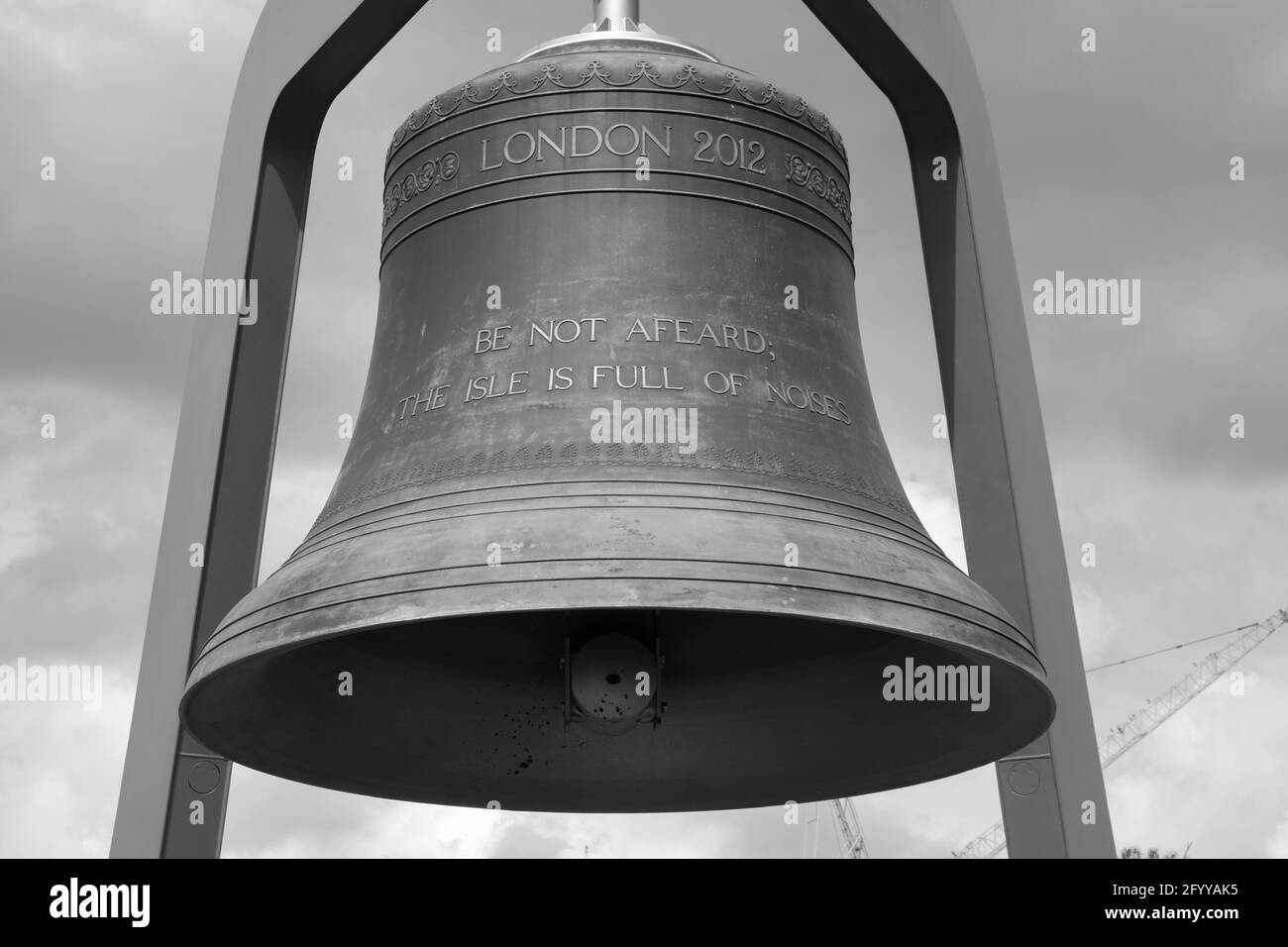 The bronze 2012 London "Olympic Bell" used in the opening ceremony in ...