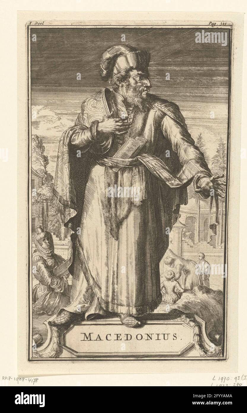 Portrait of Macedonius; Macedonius; History of churches and ketting ...