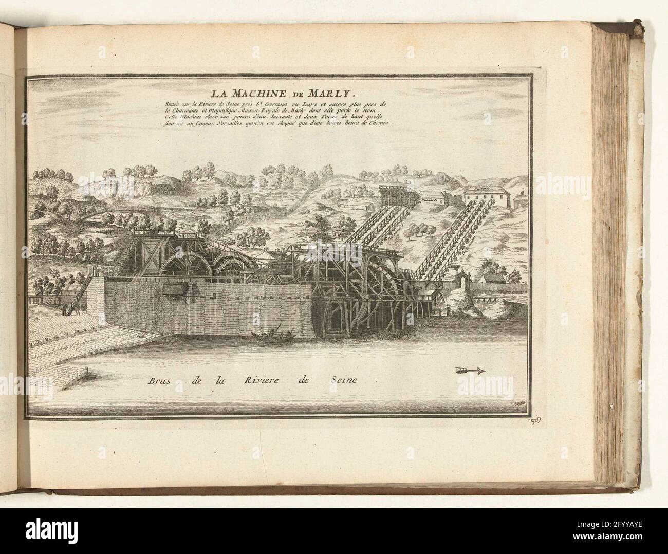 Marly Machine, 1726; La Machine de Marly; Les Forces de l'Europe, Asie ...