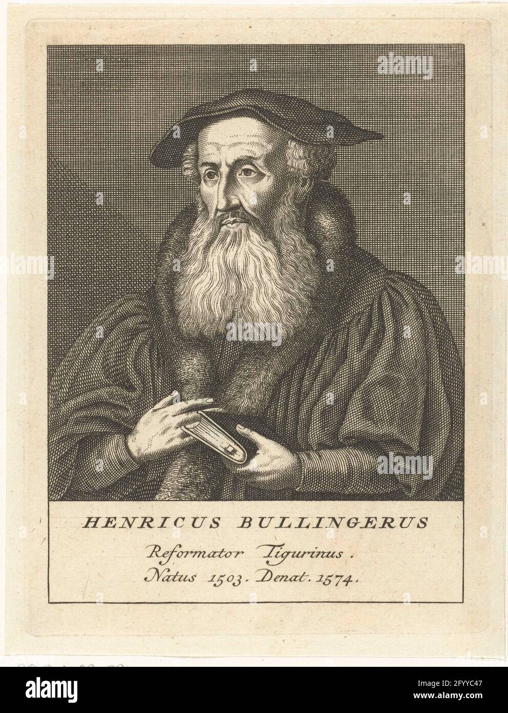 Portrait of Swiss Theologist and Church Reformer Johann Heinrich ...