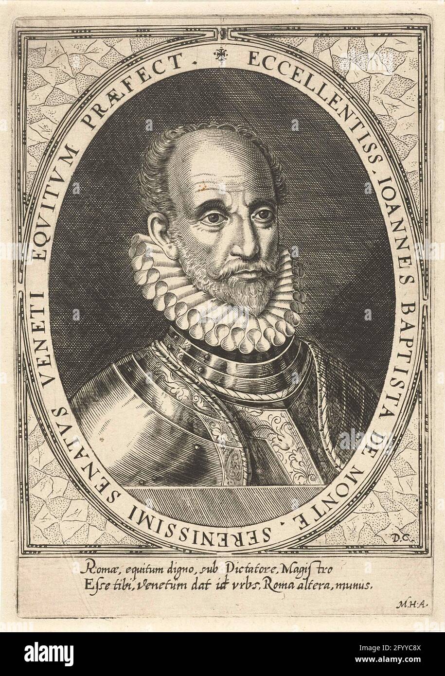 Portrait of the doctor Johannes Baptista Montanus Stock Photo - Alamy