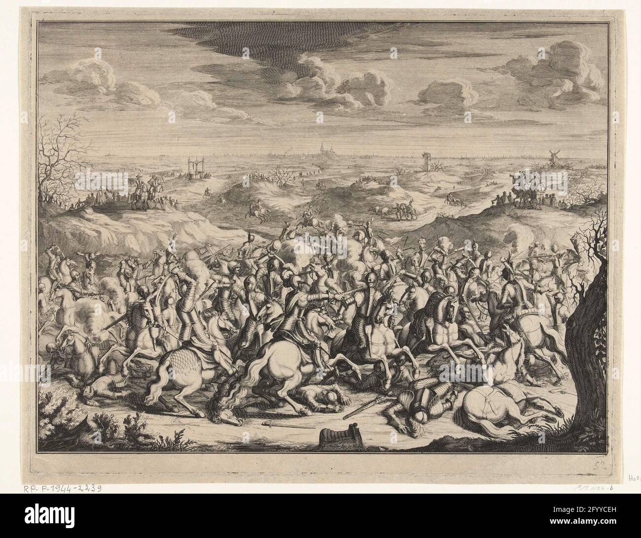 Battle of teak, 1600. The battle of teak. Equestrian fight at the ...