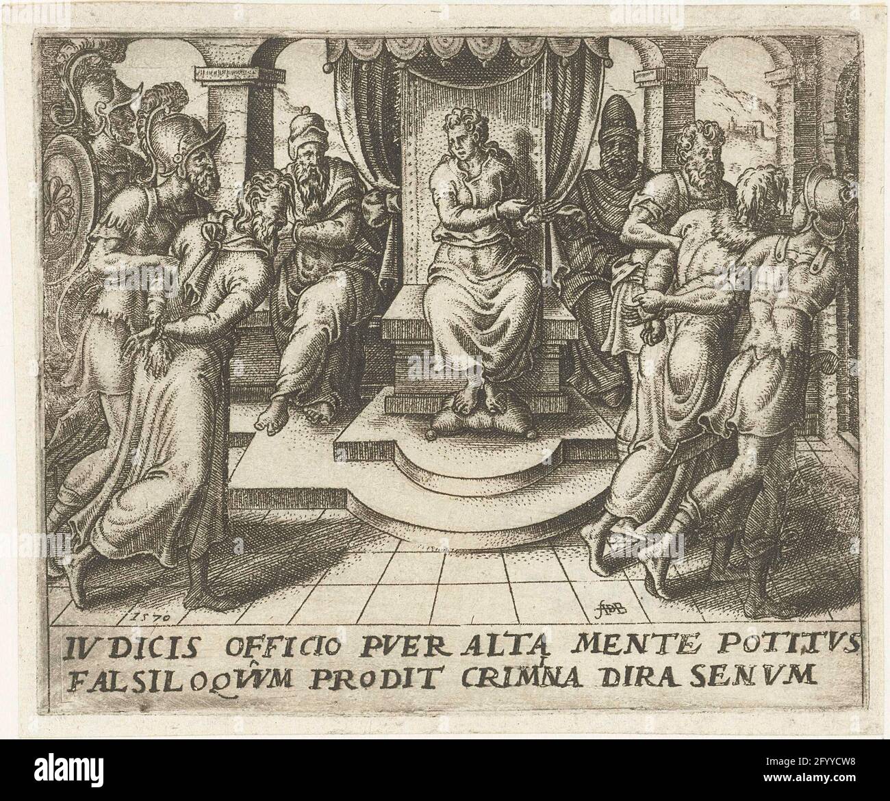 Daniel condemns the elders; History of Susanna. In the legal room ...