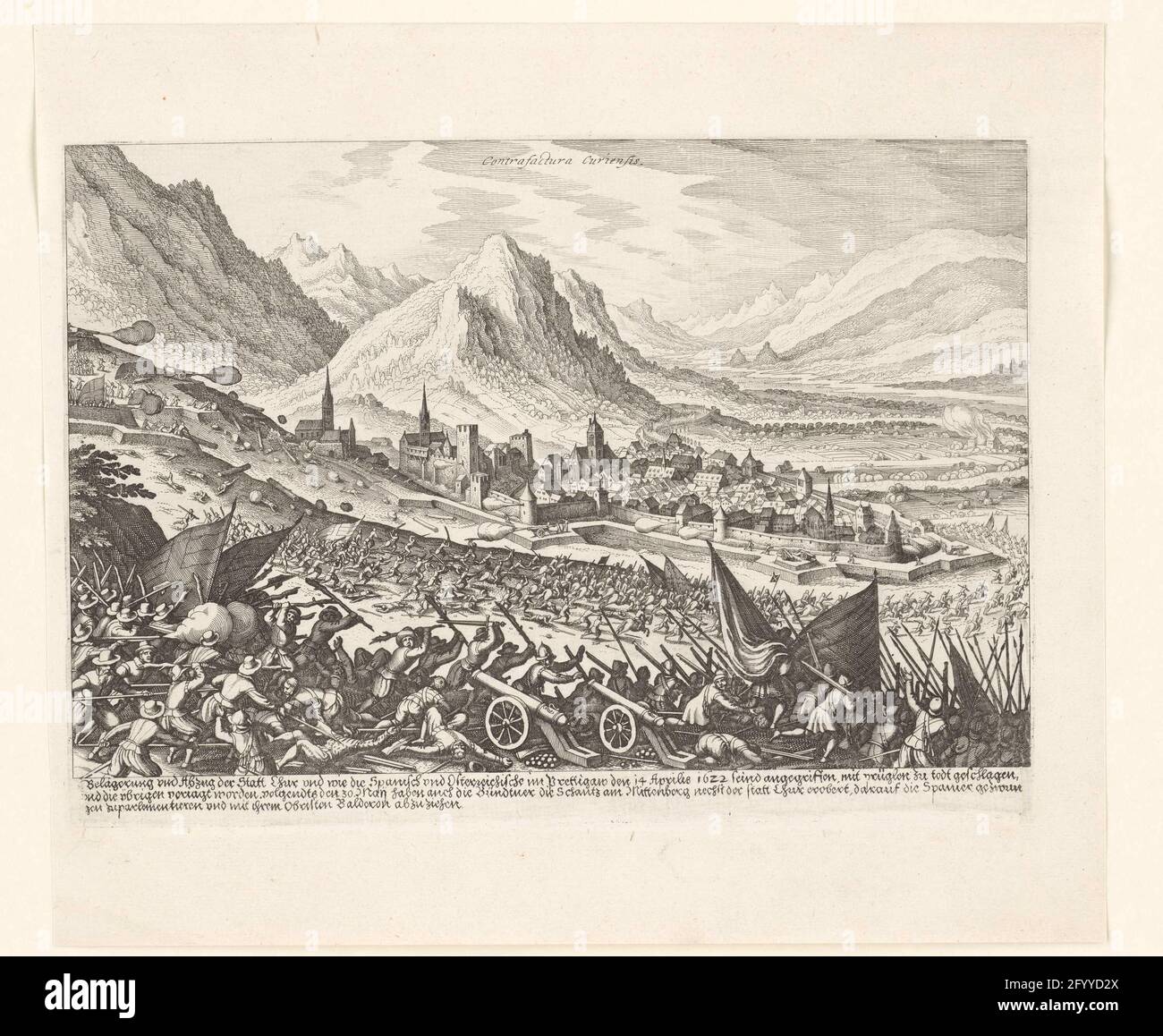 Siege from Chur; CONTRABACTURA CURIENSIS Stock Photo - Alamy