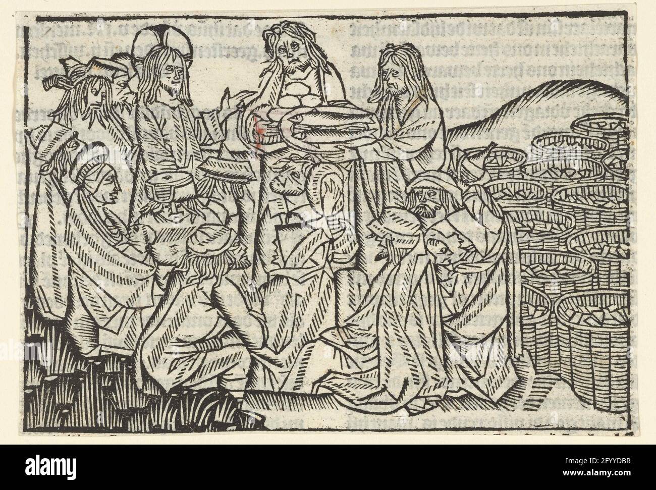 Miraculous multiplication of breads and fish; Feeding the five thousand ...