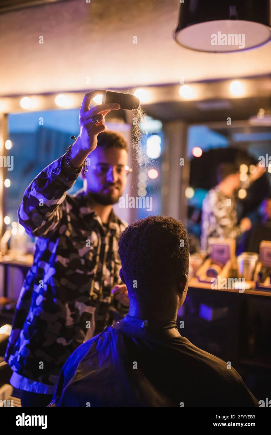 Barber powder hi-res stock photography and images - Alamy