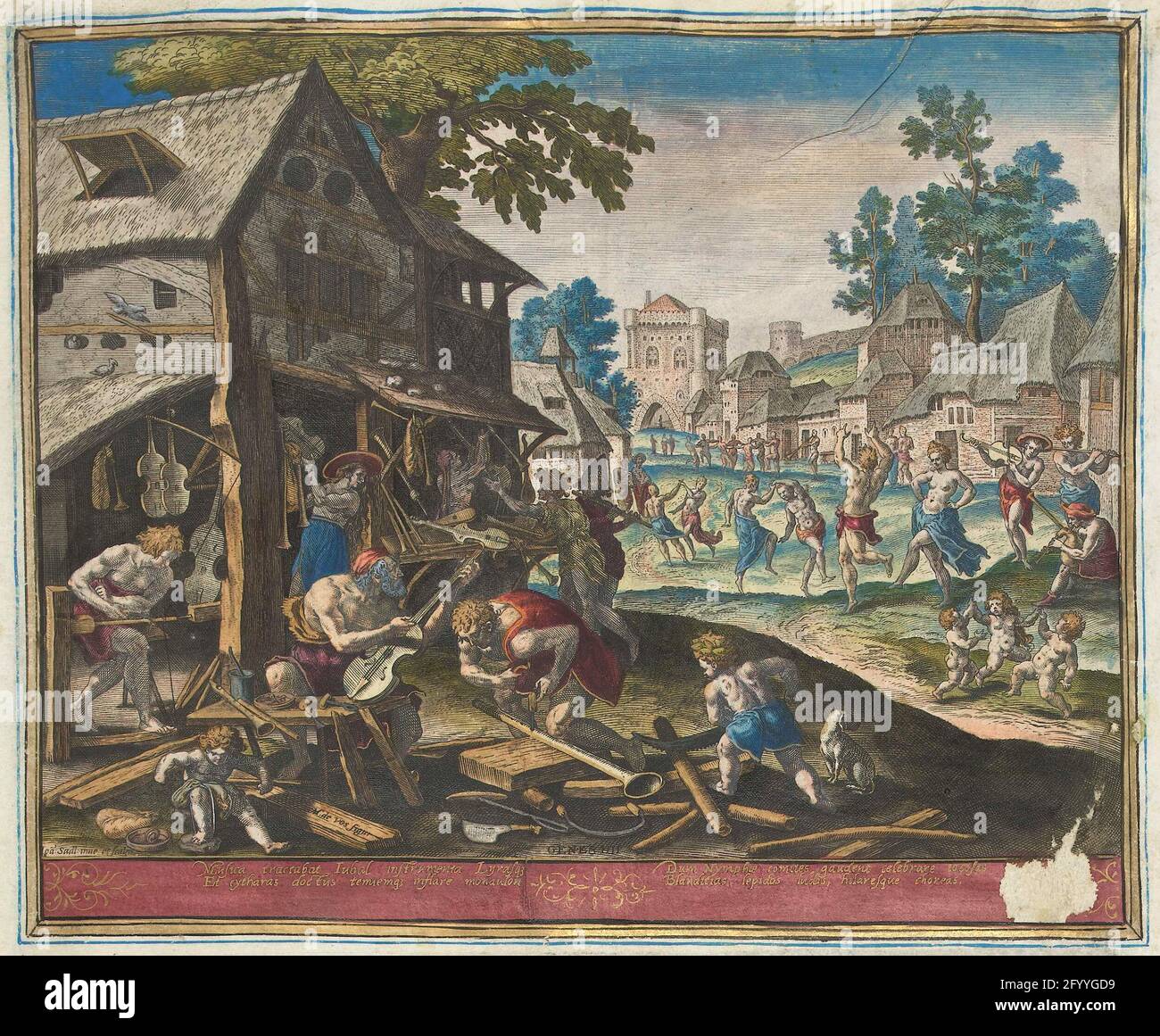 Jubal and his family make musical instruments; History of the first ...