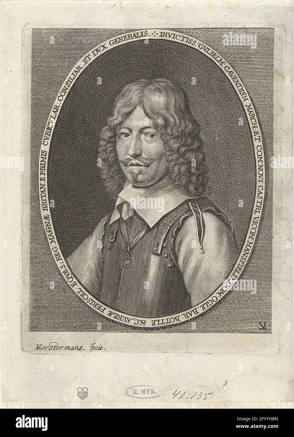 Portrait of William Cavendish, Count of Newcastle. Bust of William ...