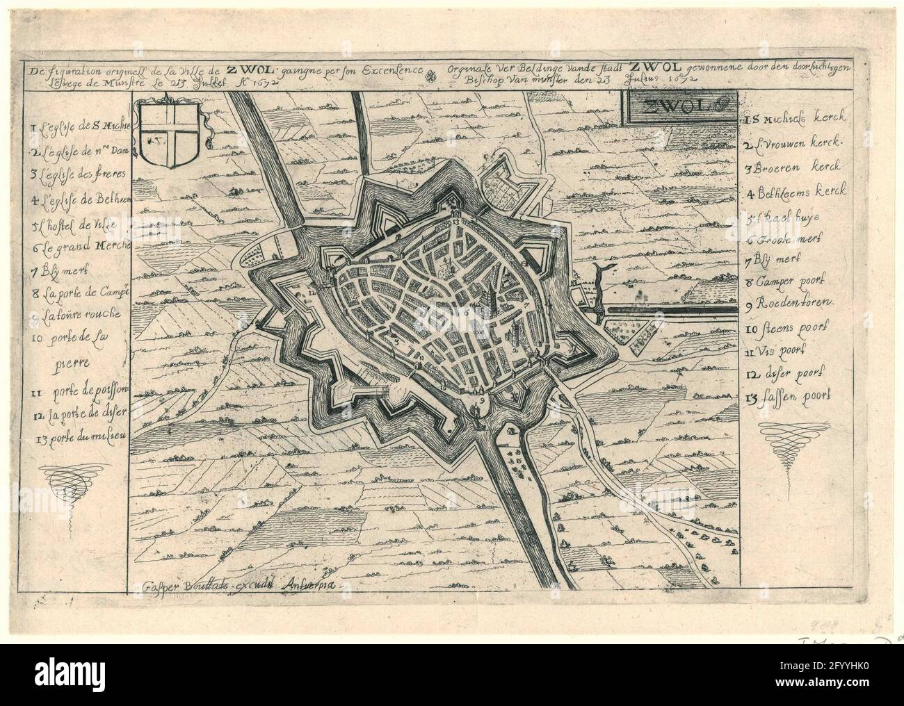 Map of zwolle hi-res stock photography and images - Alamy