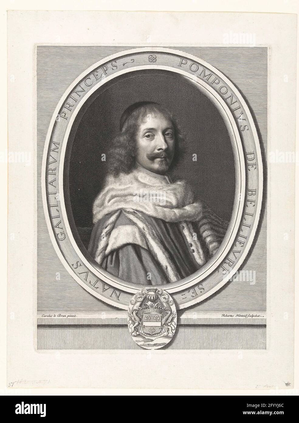 Portrait of Pompone II the Bellièvre; Pomponius de Belliure Senatus ...