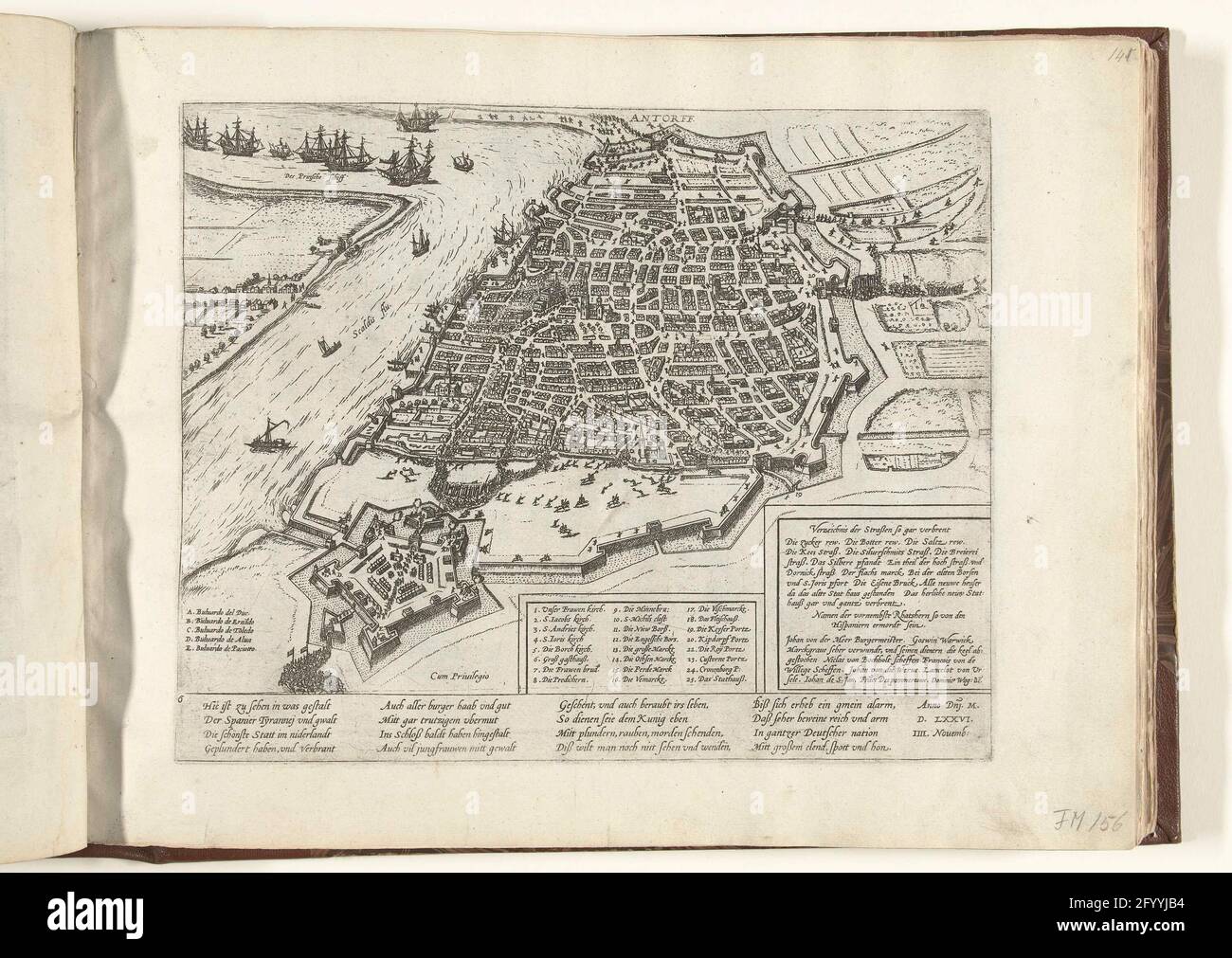 Spanish Furie: Map of the city, 1576; Series 7: Dutch events, 1576-1577 ...