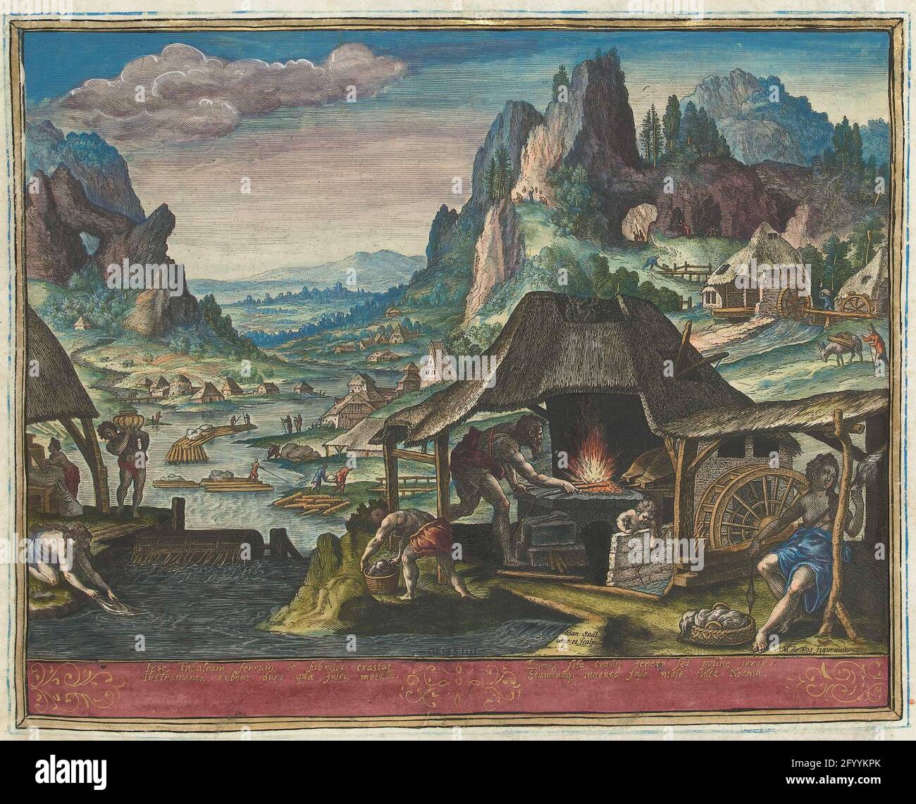 Tubal-Cain in his Smidse; History of the first people / about good and ...