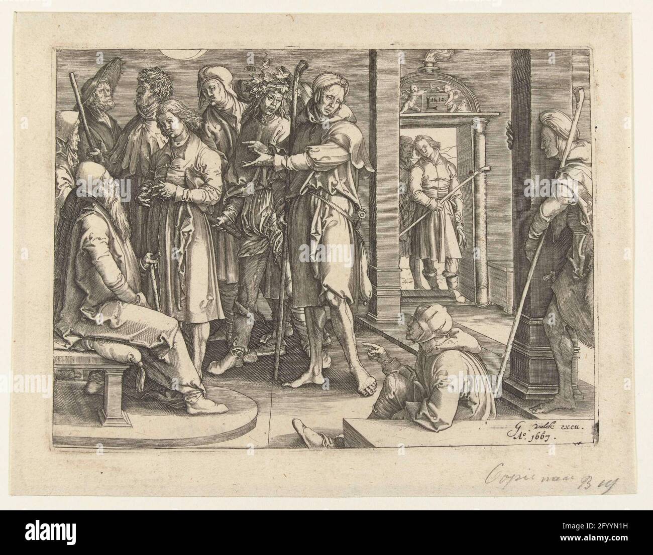 Joseph tells his dreams to Jacob. Copy in mirror image. Joseph arriving ...