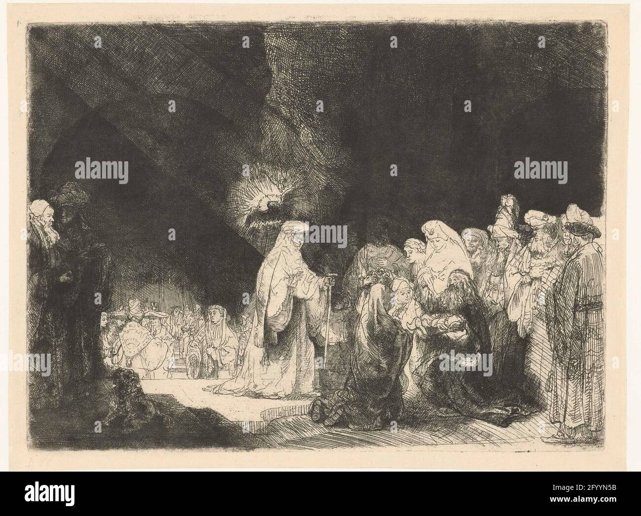The presentation in the temple; The praise of Simeon Stock Photo - Alamy