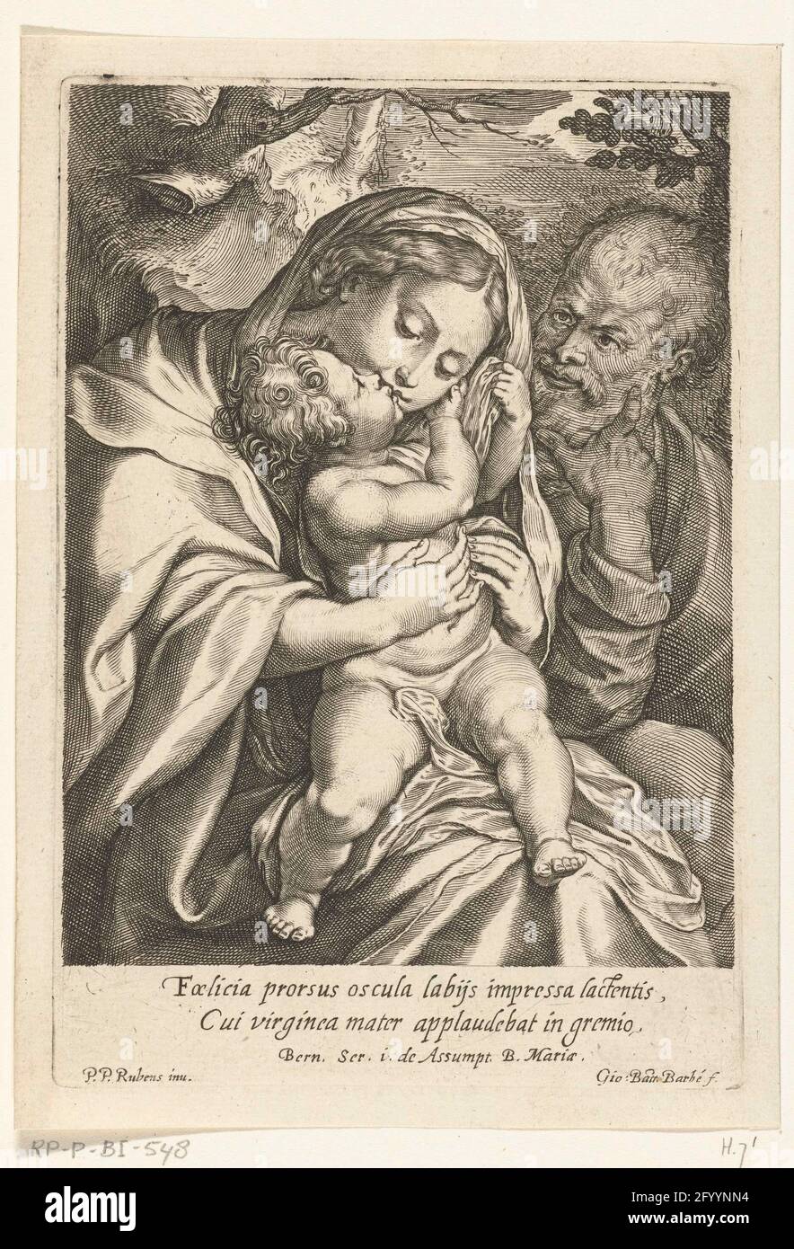 Maria with child and Joseph. Holy family with Maria in intimate embrace ...