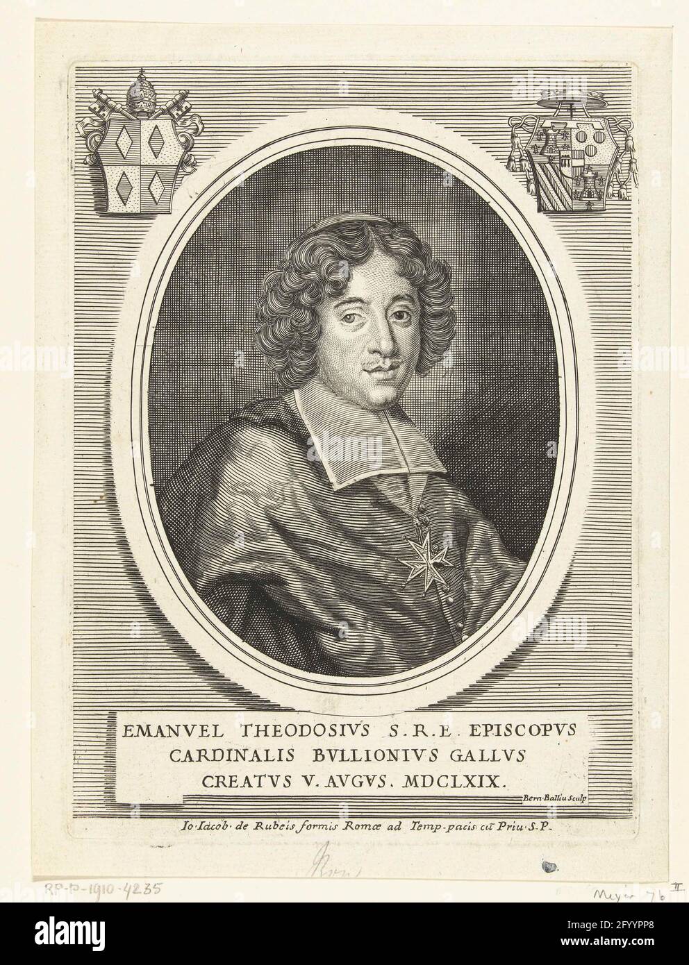 Portrait of Emmanuel Théodore de la Tour d'Auvergne Cardinal from ...