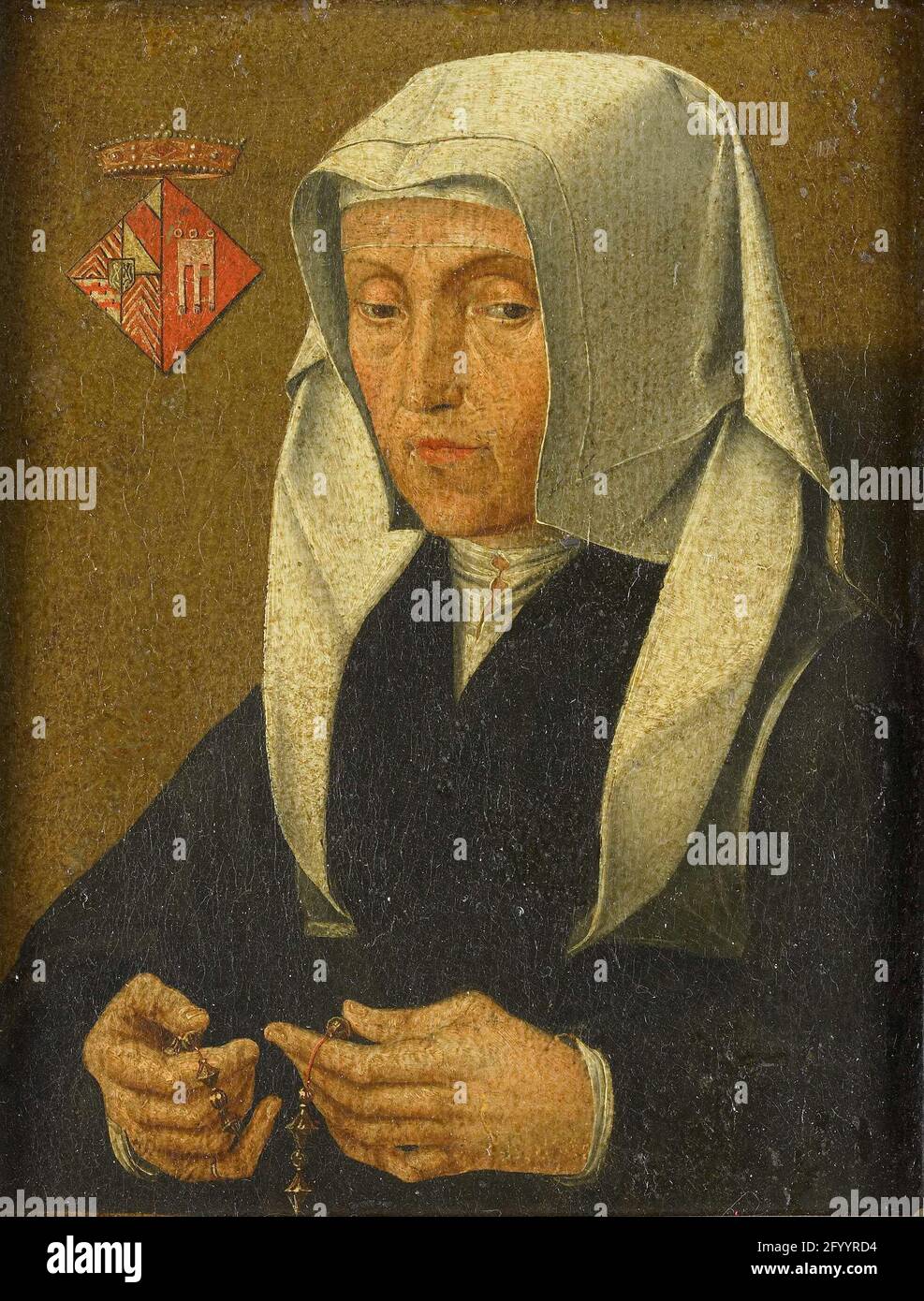 Portrait or Magdalena van Wegenborgh (1464-1538). Portrait of magdalene ...