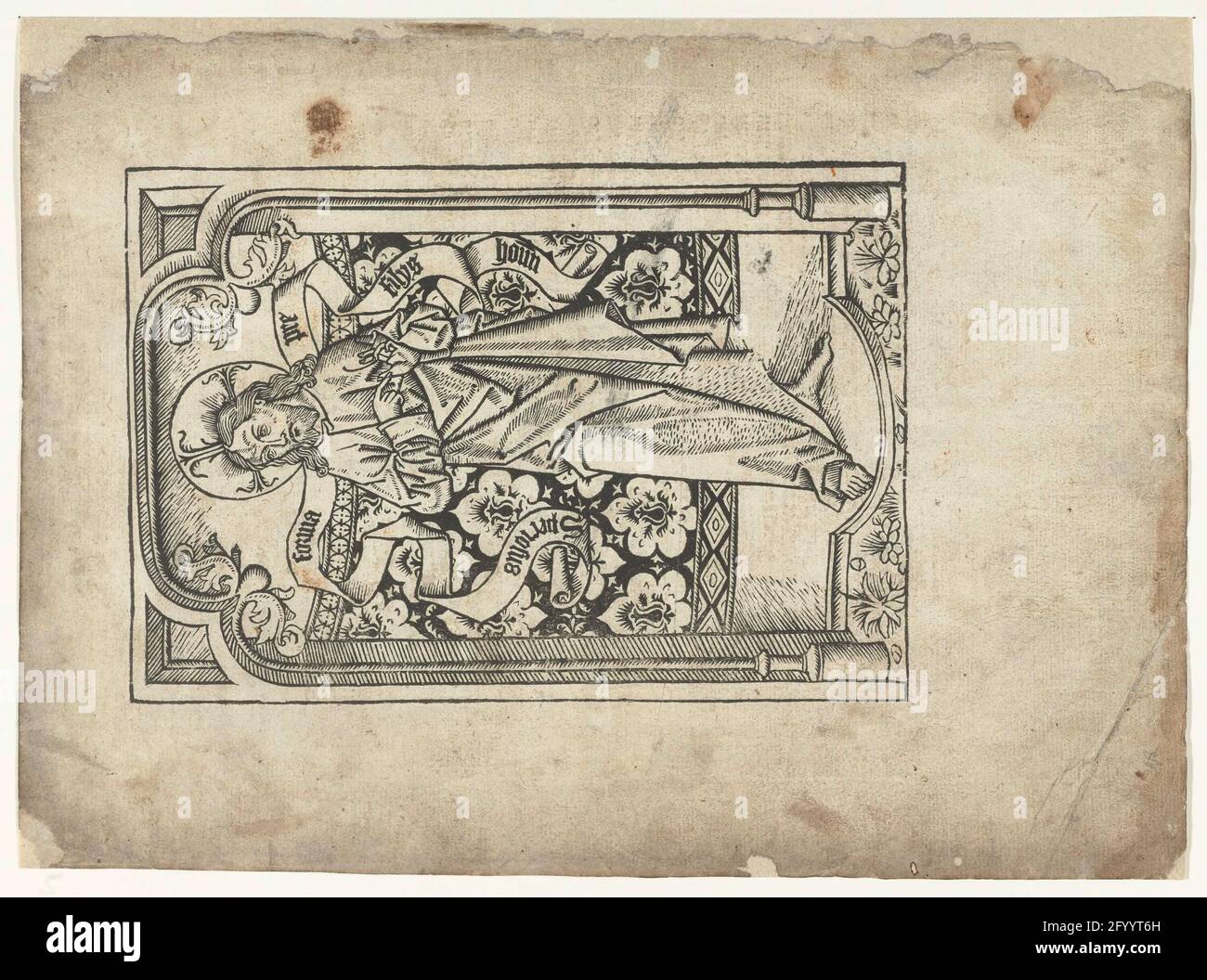 Standing Christ. Christ standing within an architectural frame Stock ...