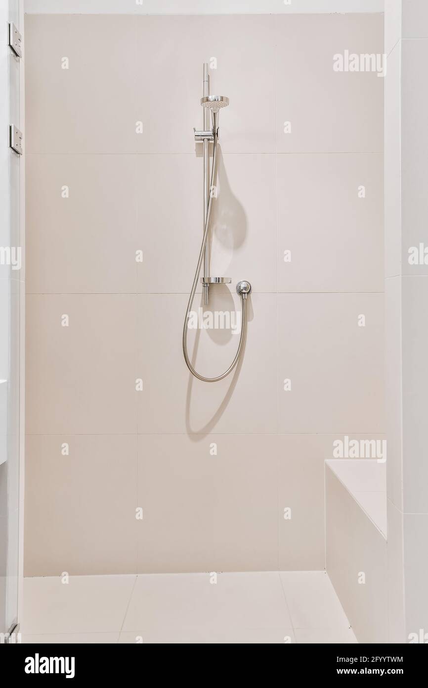 Modern shower stall in a bright bathroom Stock Photo - Alamy