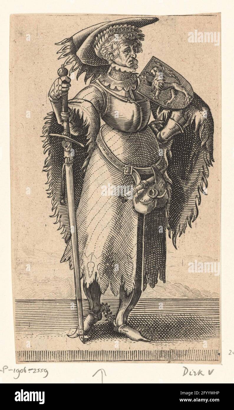 Portrait of Dirk V, Count of Holland; Graves and gravingen from Holland ...