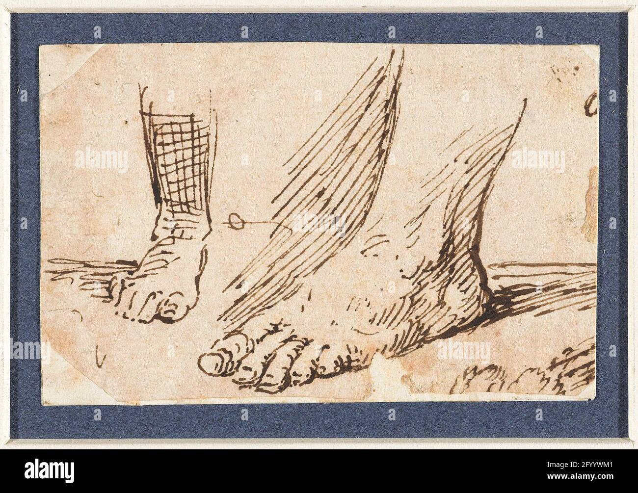 Two studies of a foot Stock Photo - Alamy