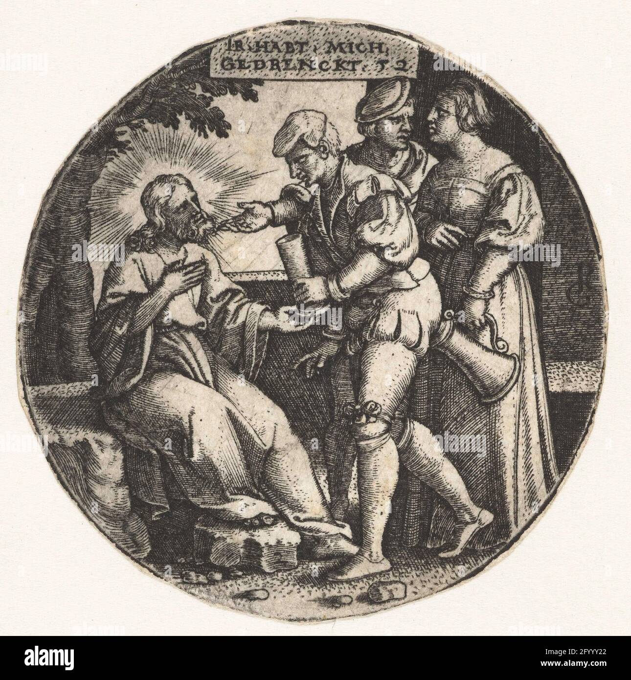 Christ has thirsty and gets drinked; Give thirsty drinking; Ir Habt ...