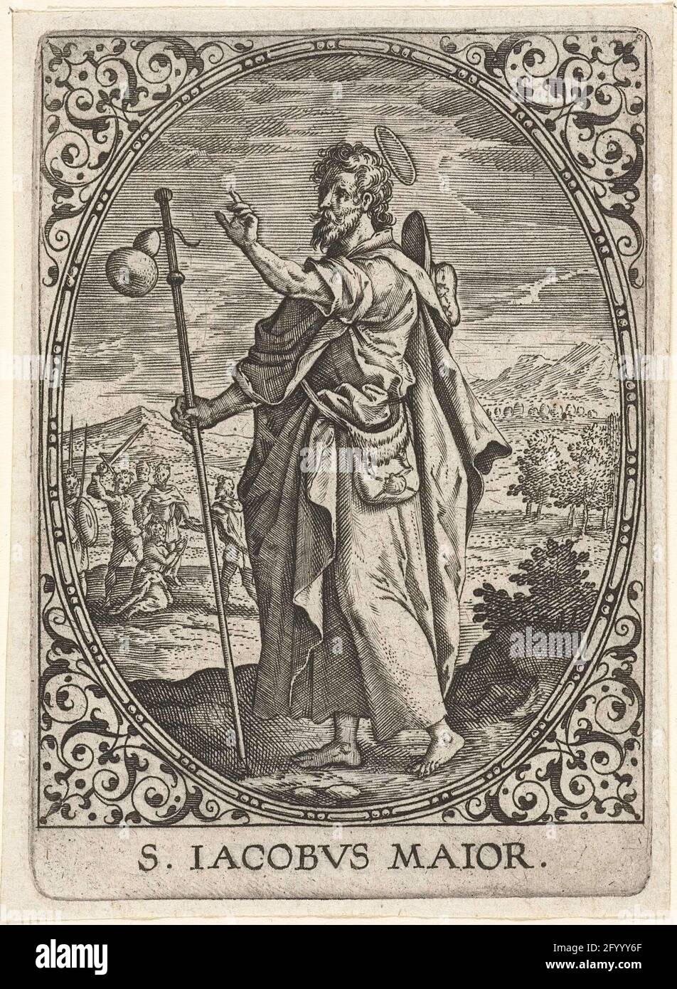 Holy Jacobus the Multiple; S. Iacobvs Maior; Christ and the apostles ...