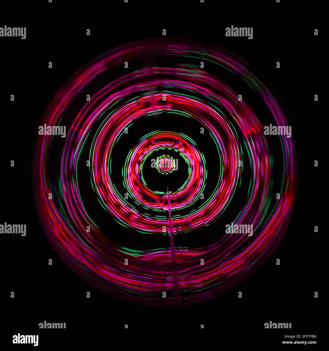 Sound waves in the visible full color in the dark Stock Photo - Alamy