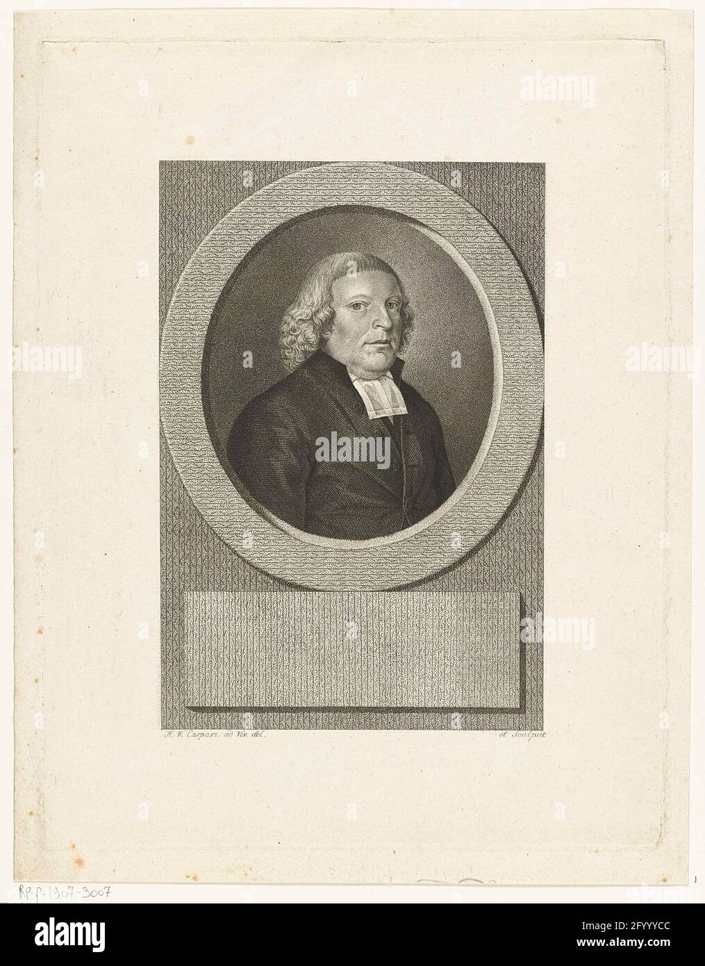 Portrait of Franciscus Fock. Portrait in oval list of Franciscus Fock ...