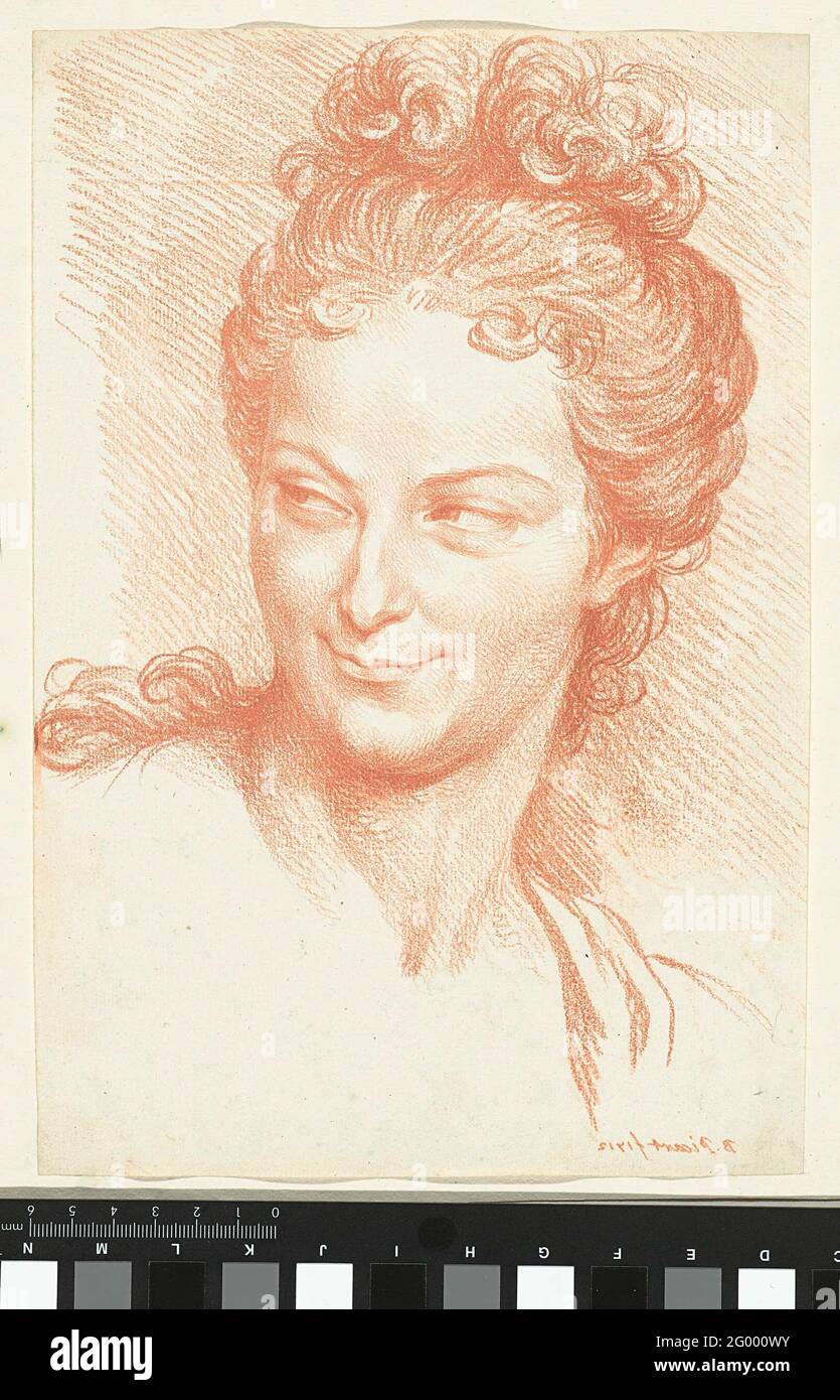 Head of graying woman with raised hair Stock Photo - Alamy