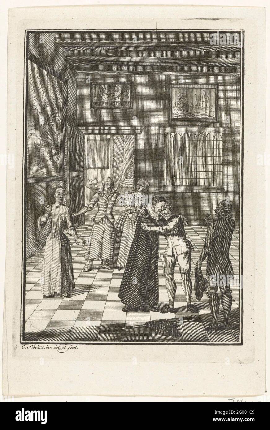 Hugo de Groot is received in Antwerp by Grevinkhoven, 1621. Hugo de ...