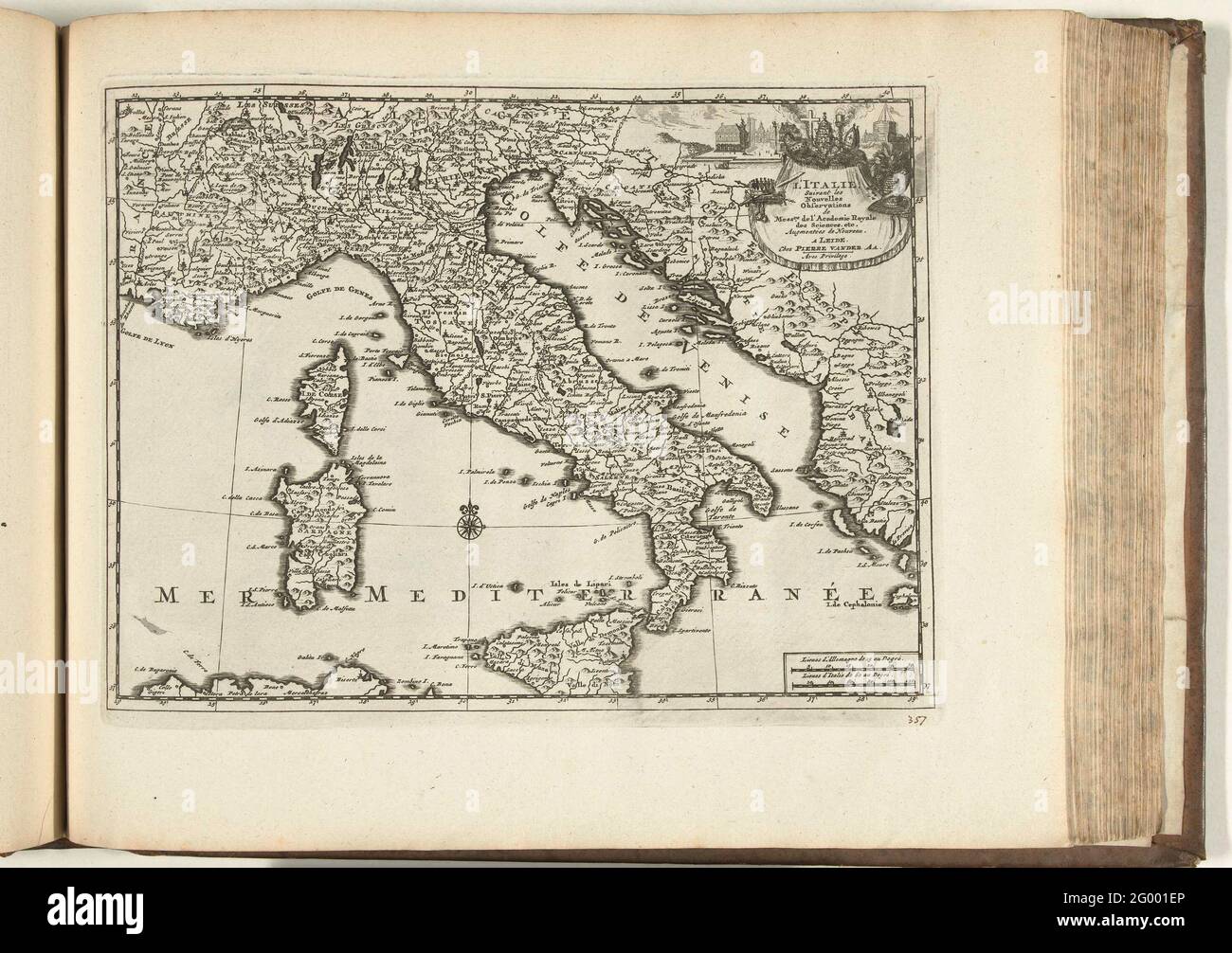 Map of Italy, 1726; L'Italie, Suivant Les Nouvelles Observations ...