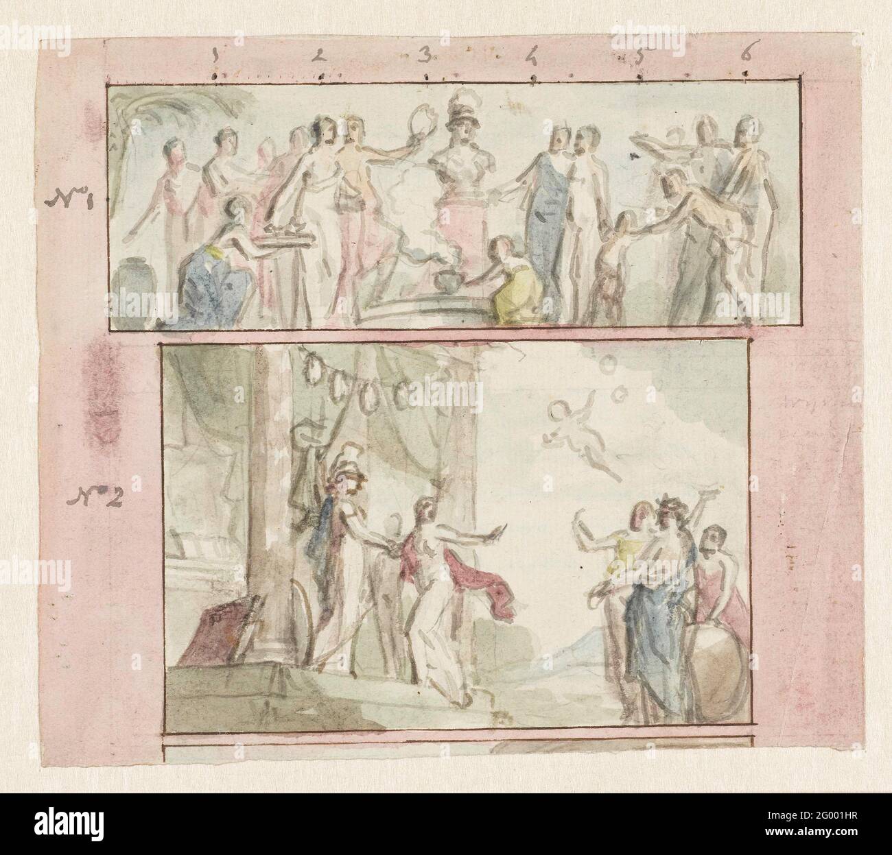 The virtue and the temple of wisdom. Two solicitous representations ...