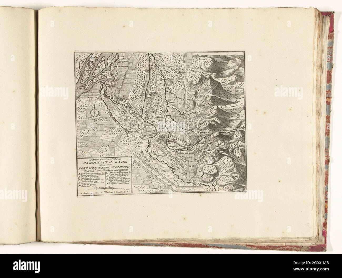 Map of the West of Markizaat Baden, ca. 1701-1713; Partie Occidentale ...