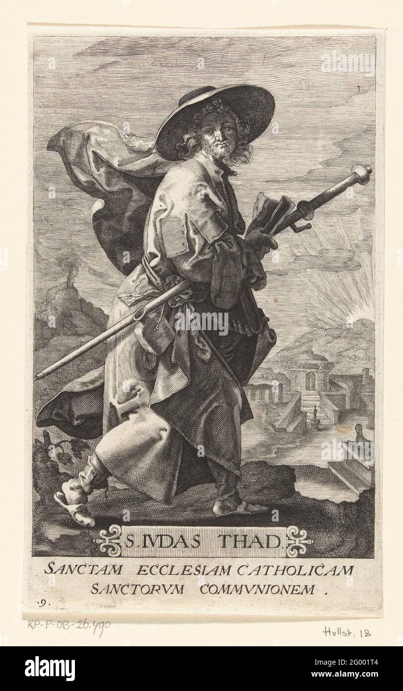 Apostle Judas Taddeus; S. IVDAS THAD; Christ and twelve apostles ...