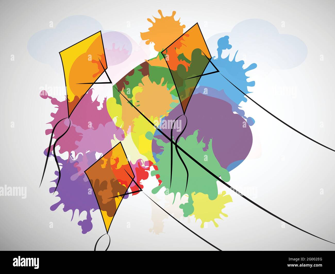 Basant festival kite Stock Vector Images - Alamy