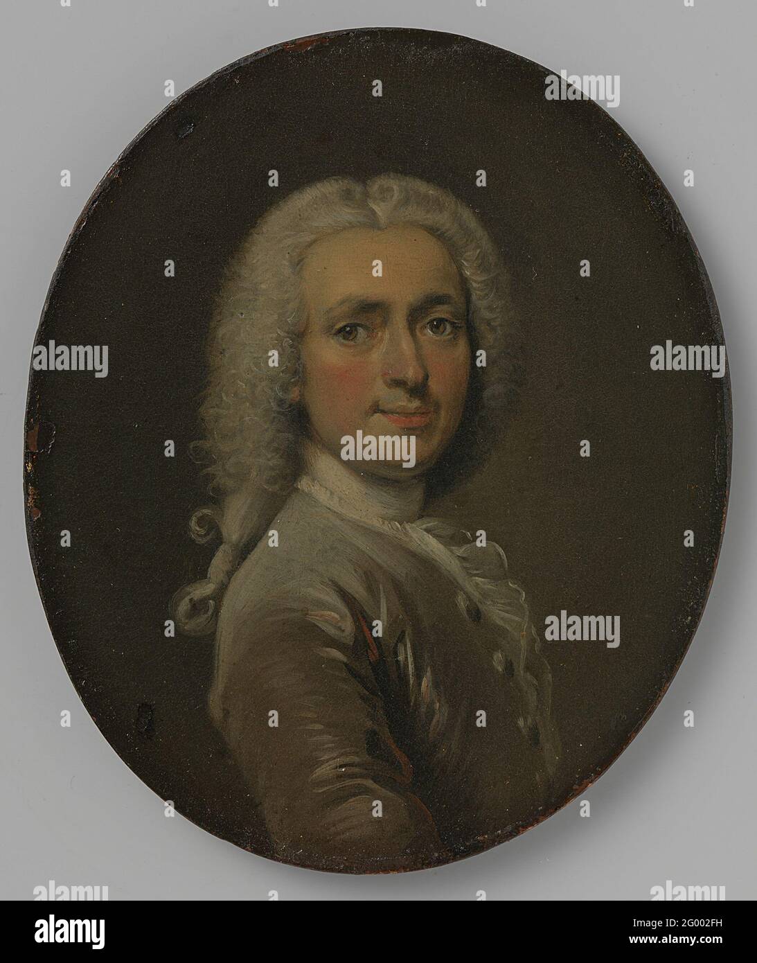 Self-Portrait. Self-portrait of the painter Cornelis Troost. Bust in ...