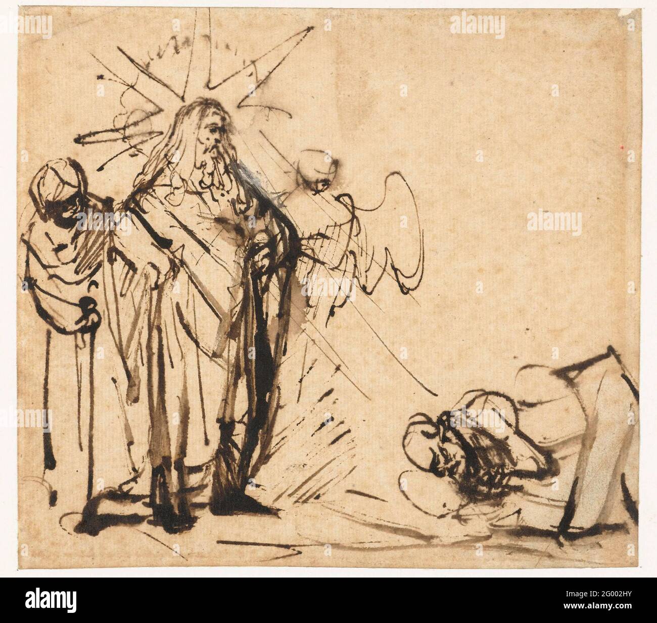 God appears to Abraham Stock Photo - Alamy