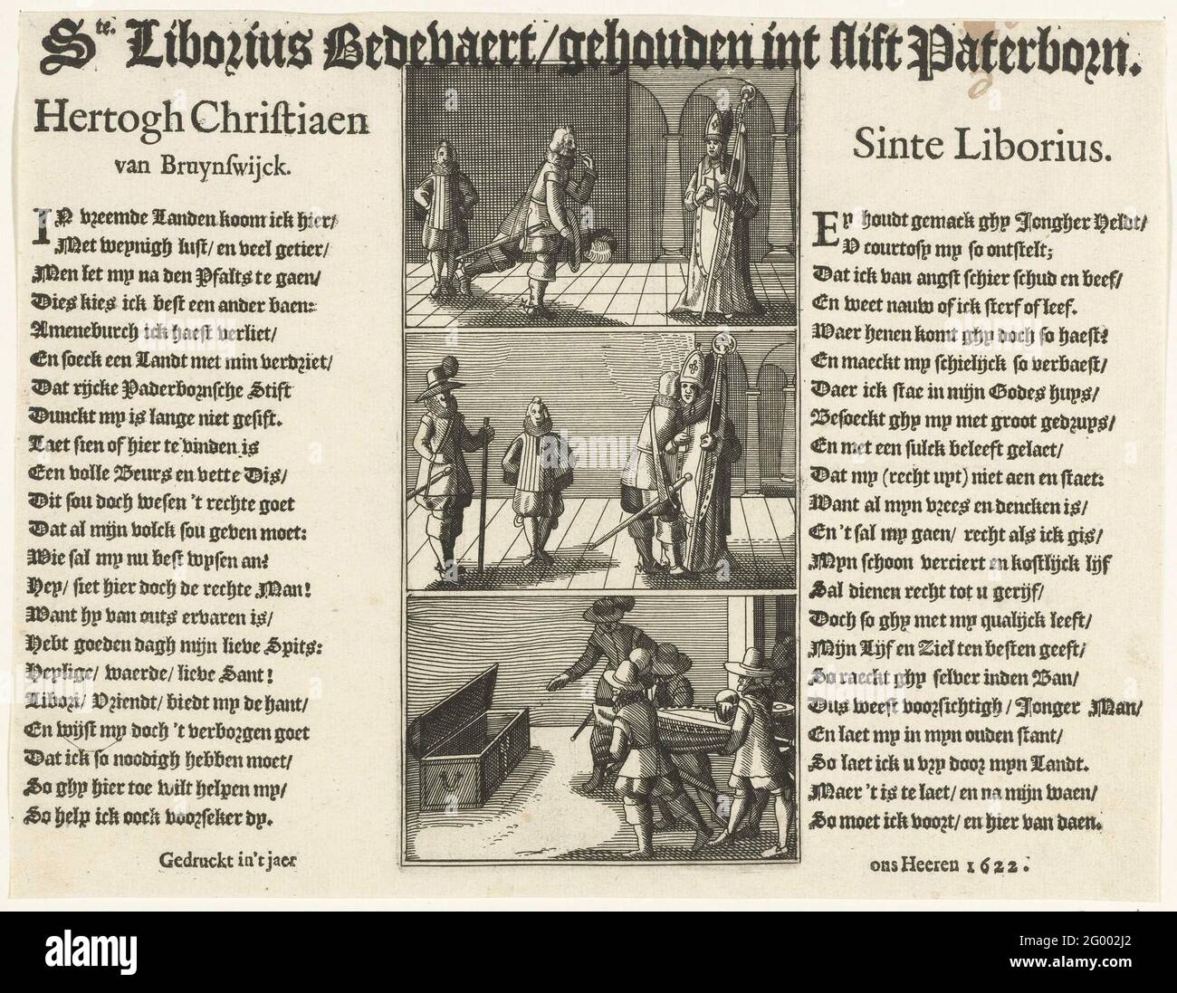 The image of the Holy Liborius melted to Rijksdaalders, 1622; Ste ...