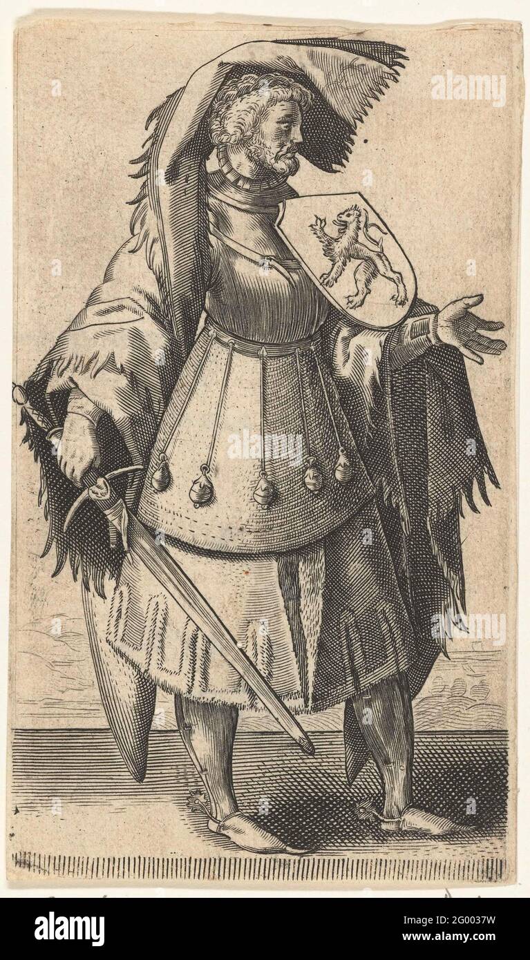 Portrait of Dirk VI, Count of Holland; Graves and gravingen from ...