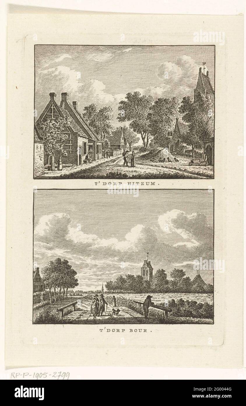 Village site in Hitzum and face on the village farmer; T 'village ...