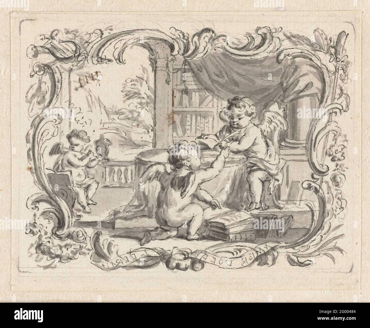 Putto writing hi-res stock photography and images - Alamy